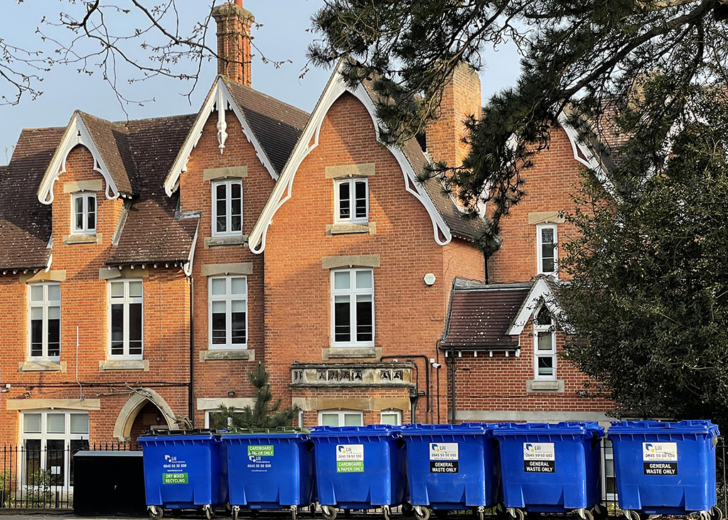 Waste collection services for educational establishments